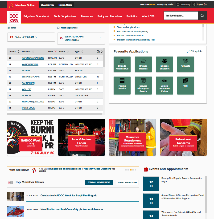 254 - CFA Members Online Updates - Joining Instructions - Incident ...